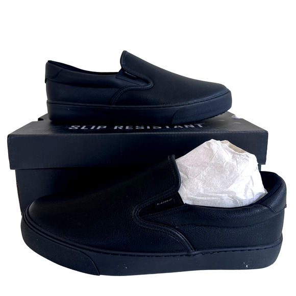 Lugz | Shoes | New Lugz Clipper Wide Slip Resistant Slip On Mens Black ...